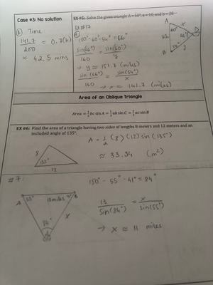 Law of Sines Class notes - Studocu