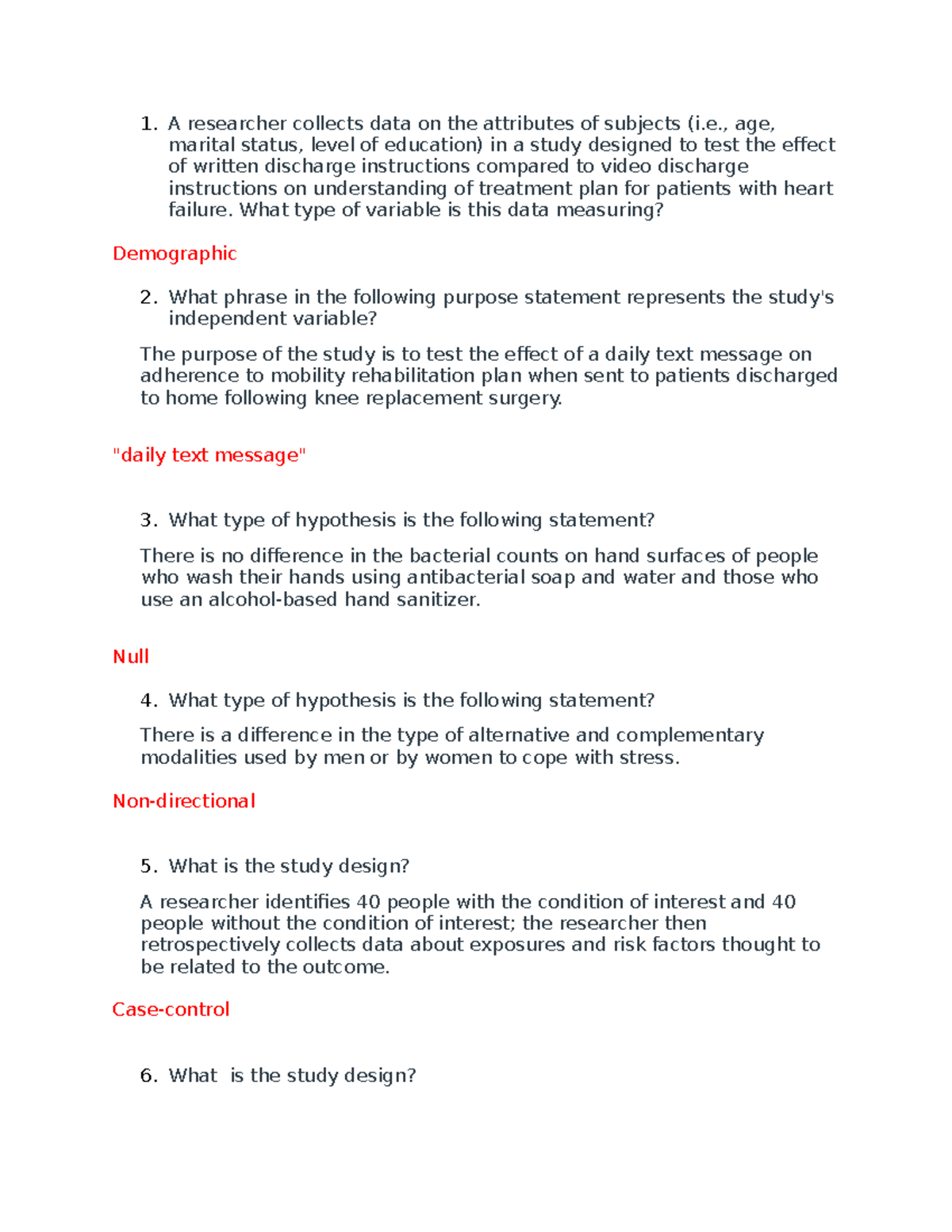 HSC 217 quiz 1 - hsc 217 - week 1 quiz study guide - used for dr ...