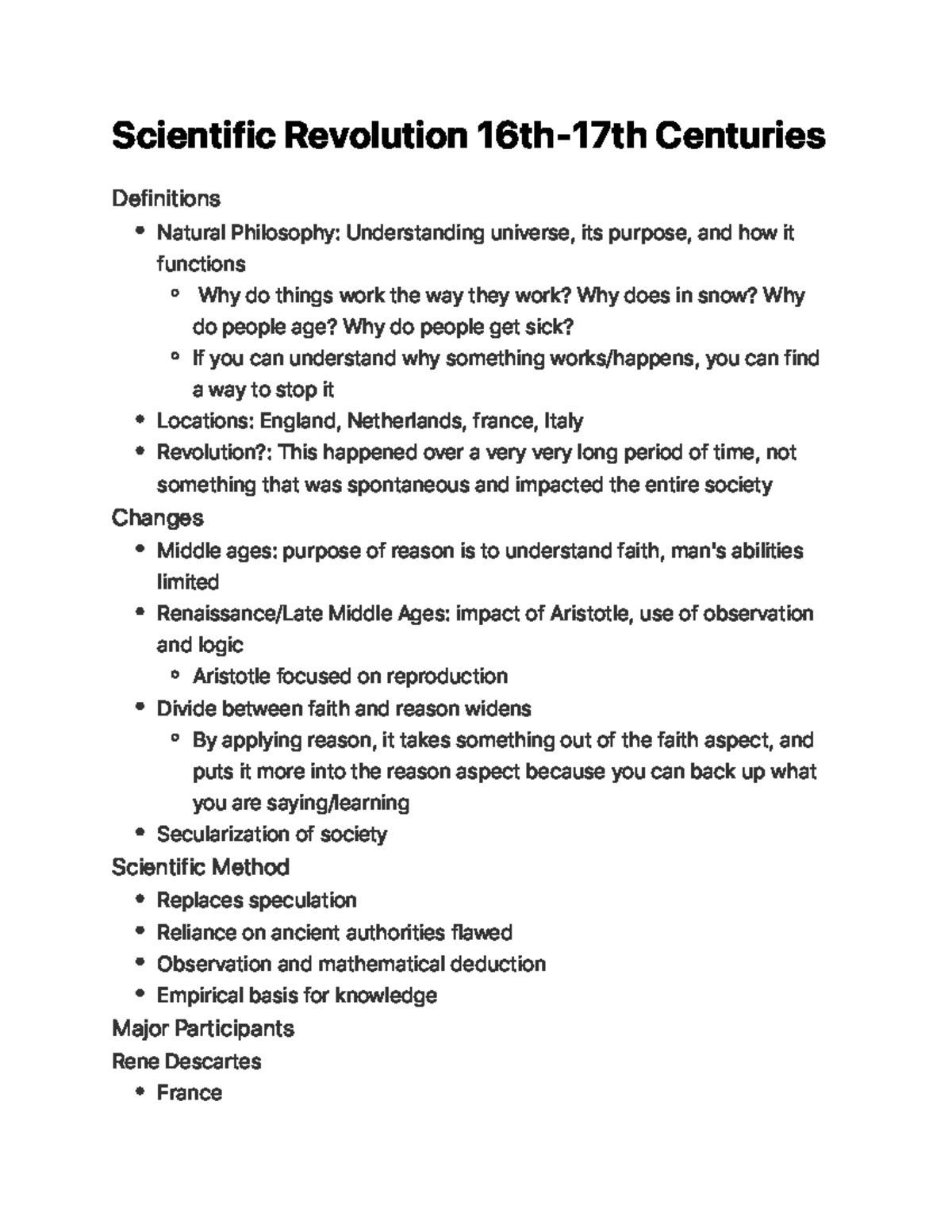 Scientific Revolution 16th-17th Centuries - S c i e n t i f i c Revo l ...