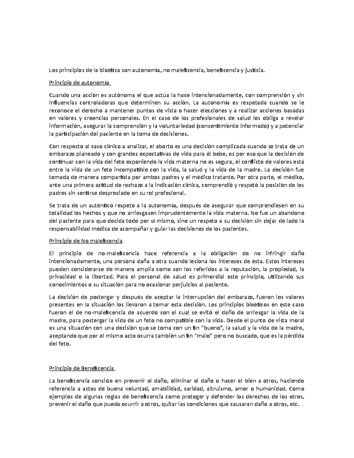 Los principios de la bioética ova1 bioetica - Los principios de la ...