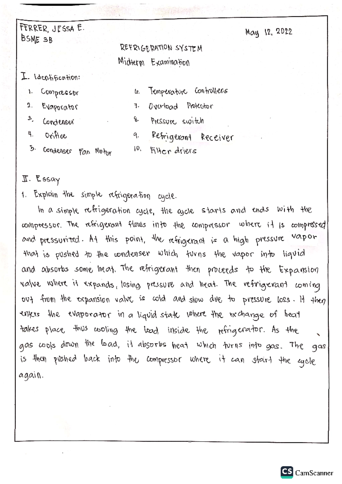 Refrigeration System Problem Solving - Mechanical Engineering ...