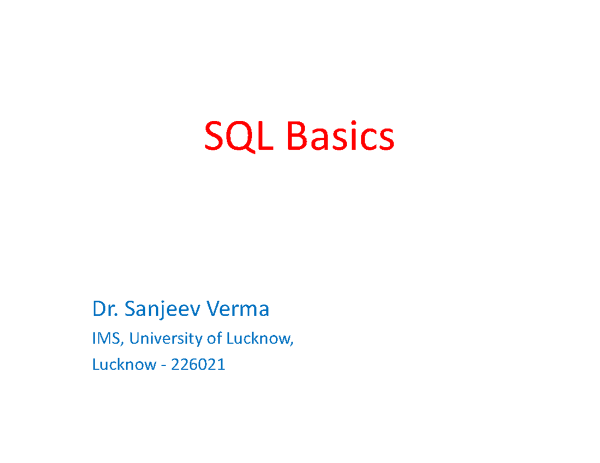 1665730566088 Marketing Cheat Sheet Sql Basics Dr Sanjeev Verma