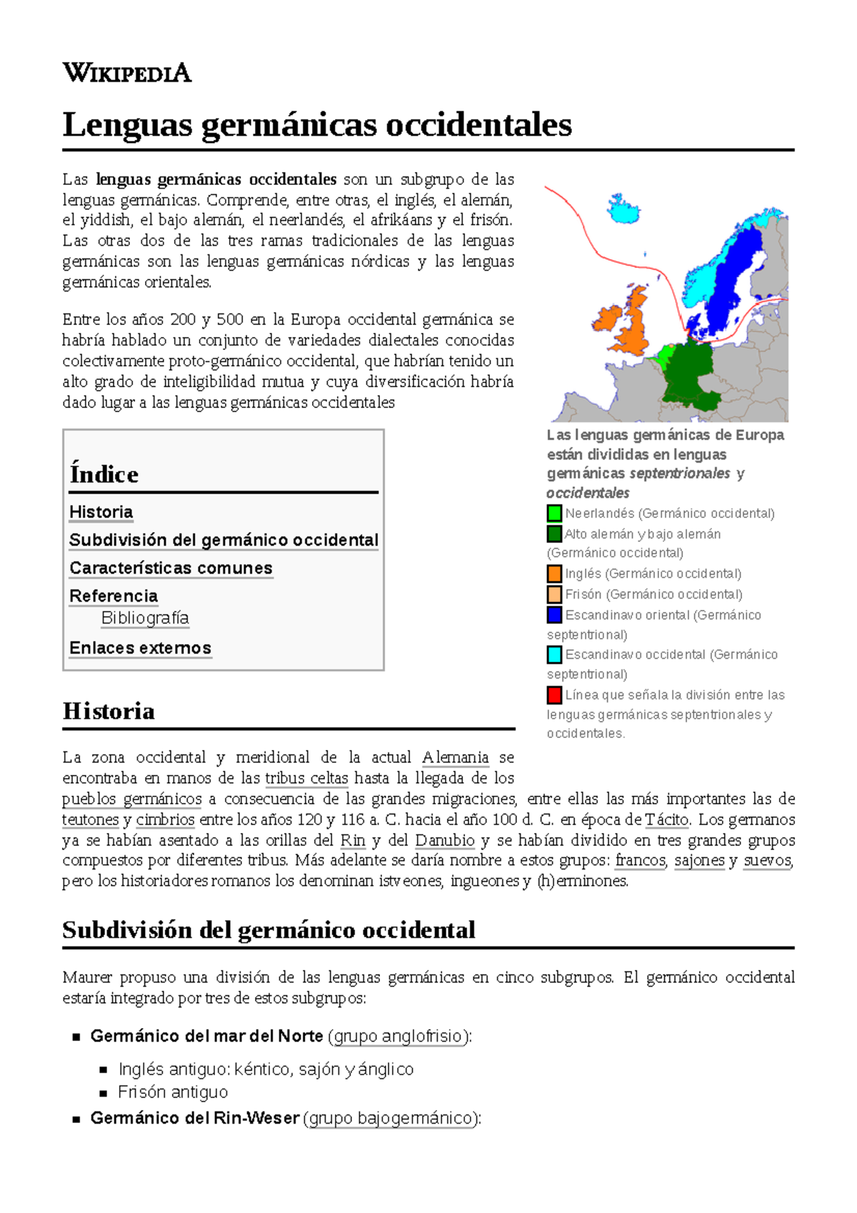 Lenguas germánicas occidentales 2021 PARA LA MAESTRA - Historia ...