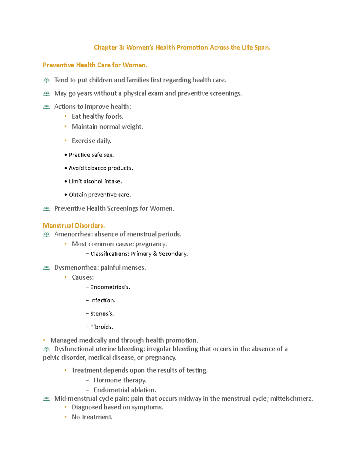 Chapter 3.Women’s Health Promotion Across the Life Span. - Prevenive ...