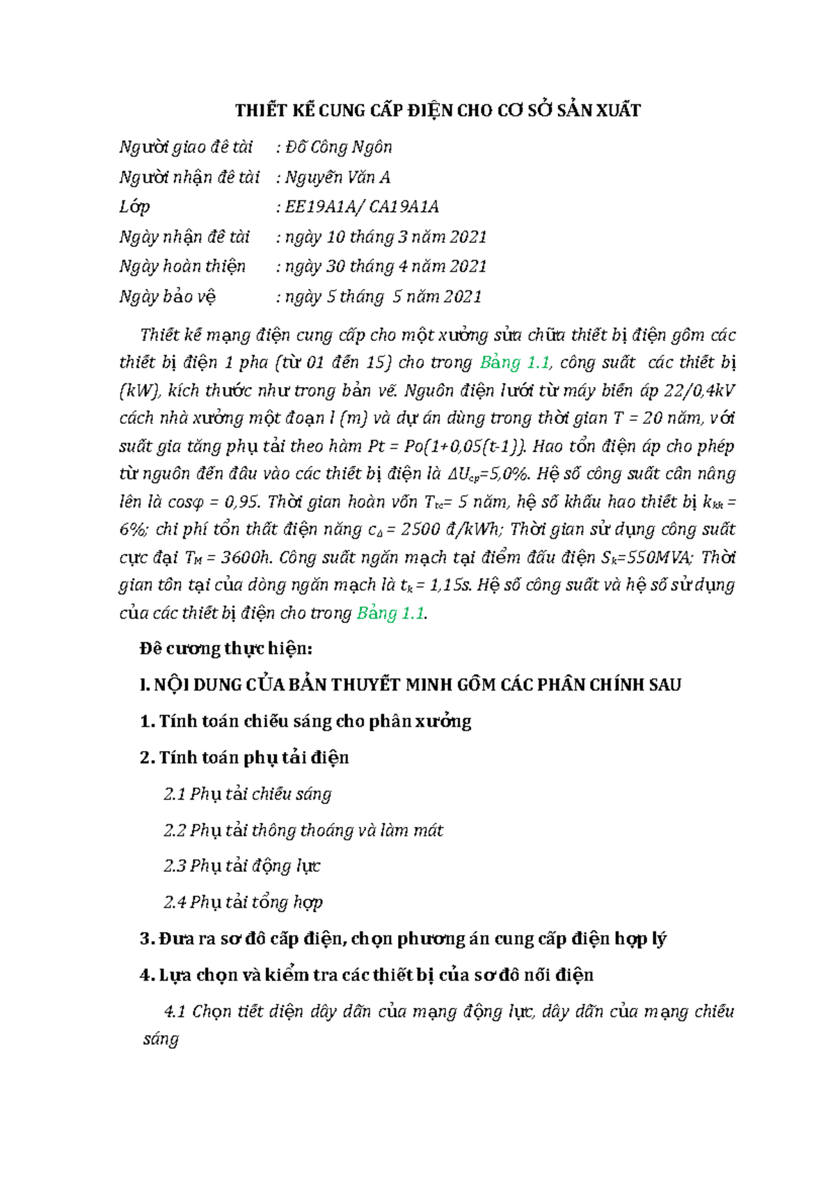 2. TK CCD Xuong SUA CHUA Thiet BI FULL-ver1 - THIẾẾT KẾẾ CUNG CẤẾP ĐI ỆN CHO C Ơ S Ở S ẢN XUẤẾT ...