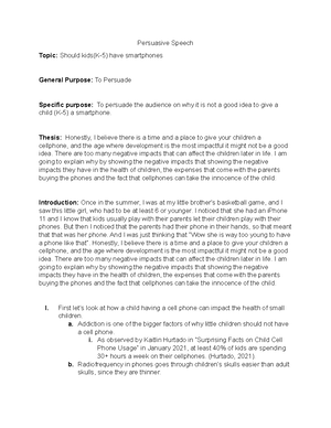 Informative Speech Outline (1) (3) - Informative Speech Outline Topic ...