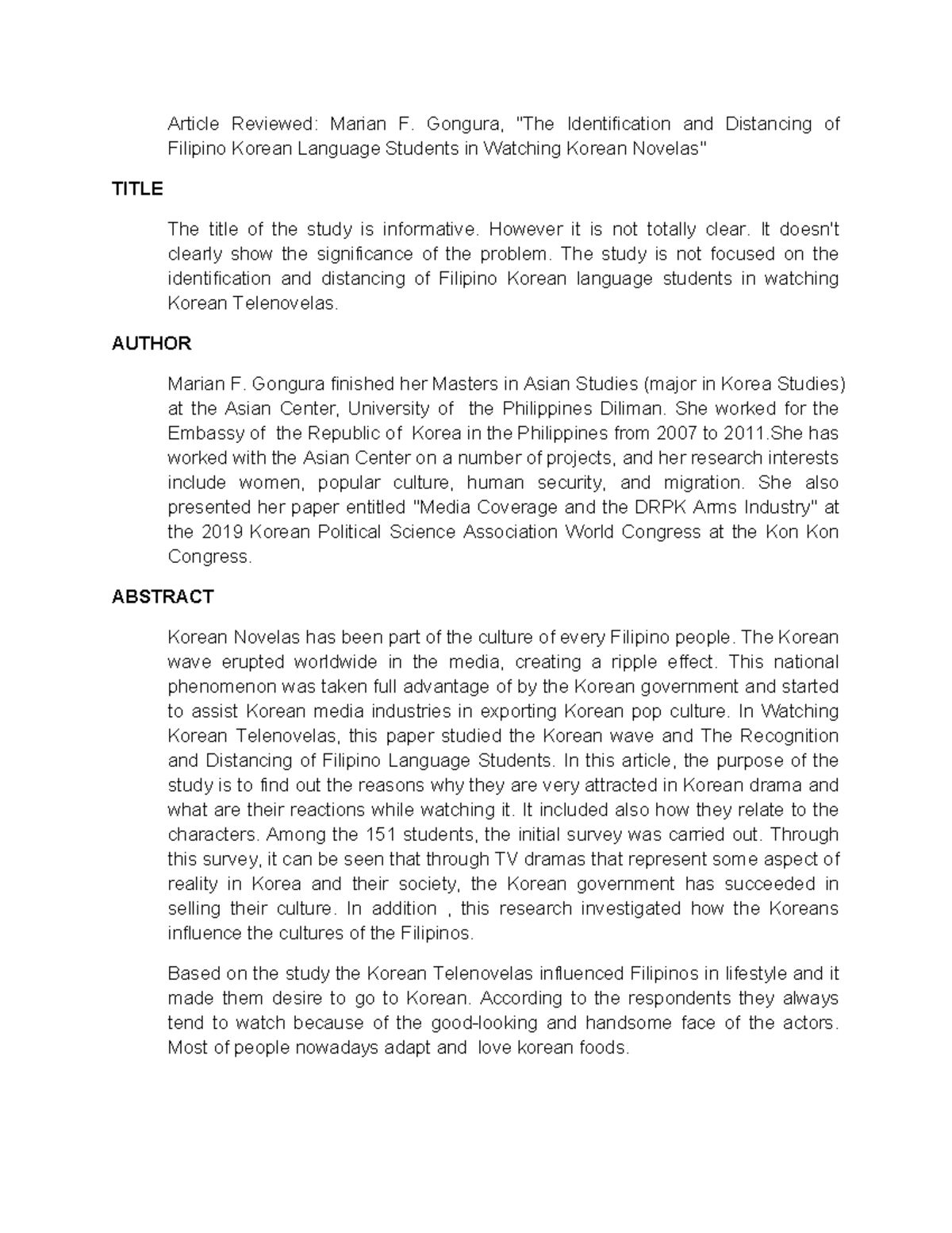 Critique Research - Philippine Pop Culture - PangSU - Studocu