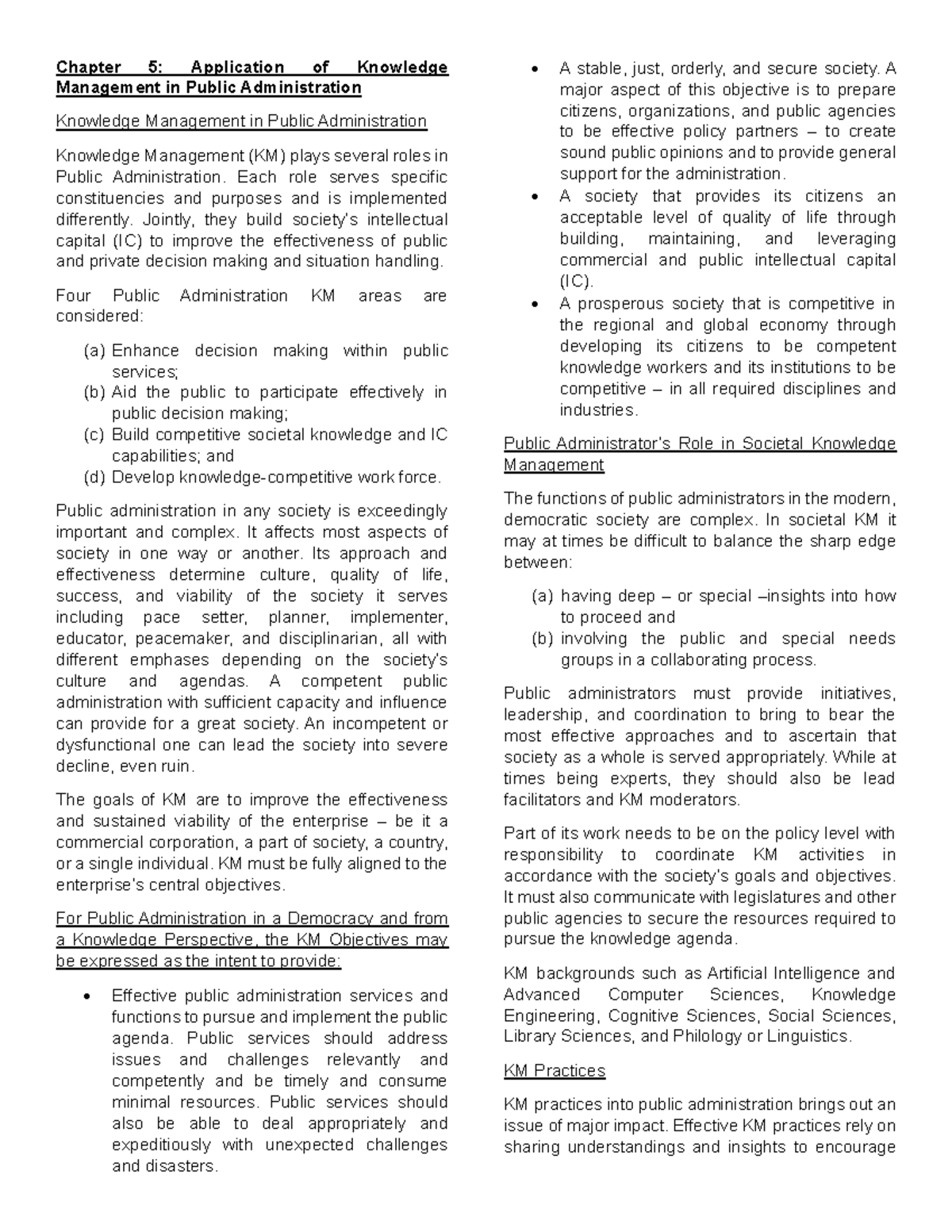 ICT- Reviewer - Chapter 5: Application of Knowledge Management in ...