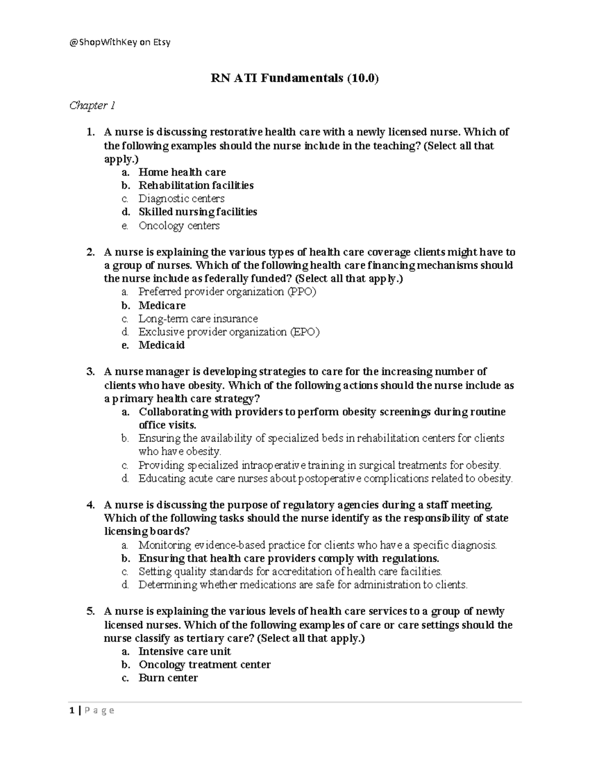 ATIfundamentalspracticequestionswithanswers - Warning: TT: undefined function: 32 RN ATI - Studocu