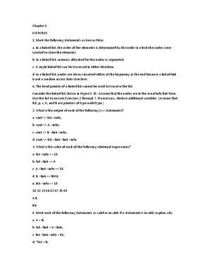 Chapter 11 Exercises and Answers - EXERCISES Mark the following ...