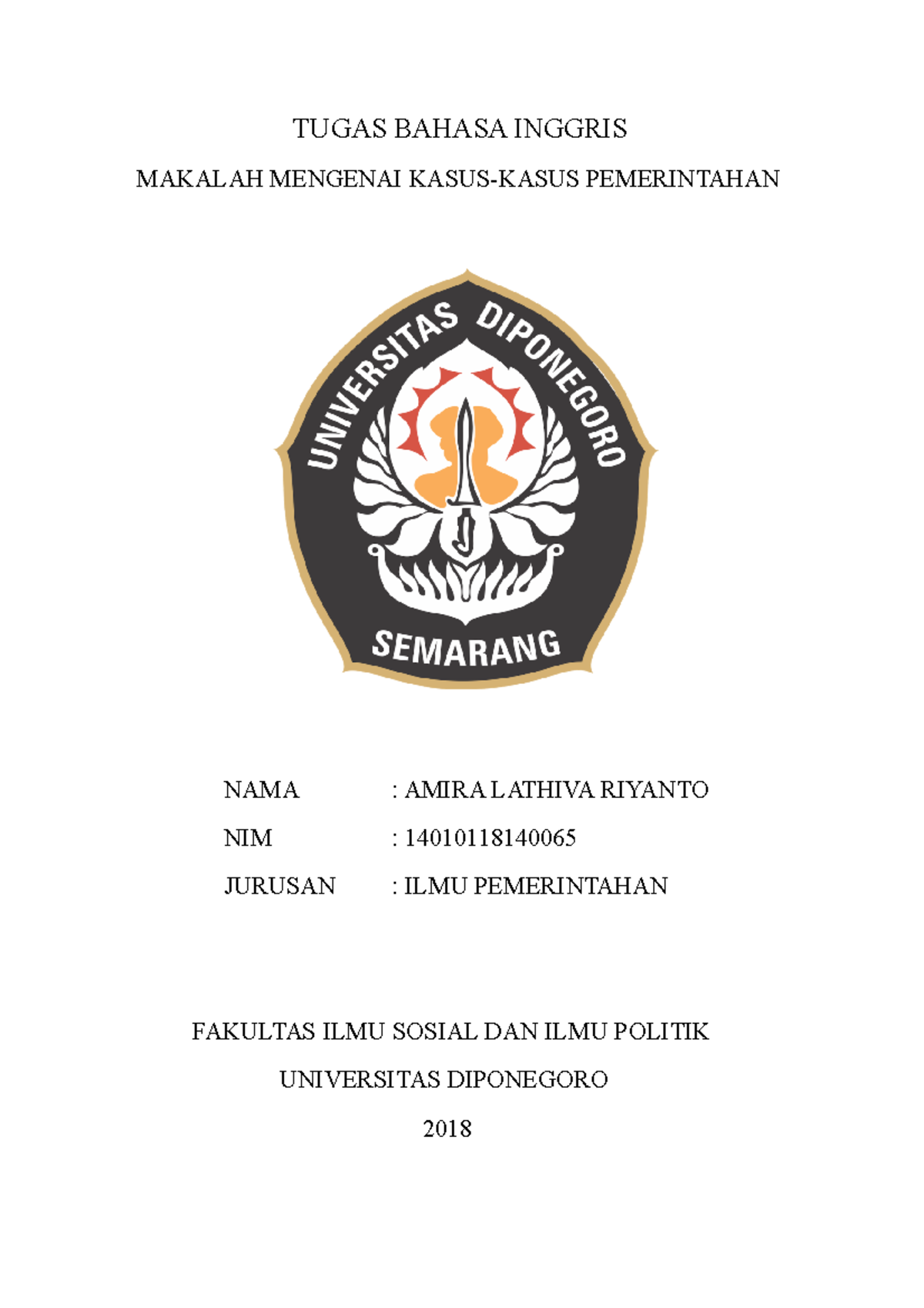 Amira Lativa Tugas Bahasa Inggris - TUGAS BAHASA INGGRIS MAKALAH ...