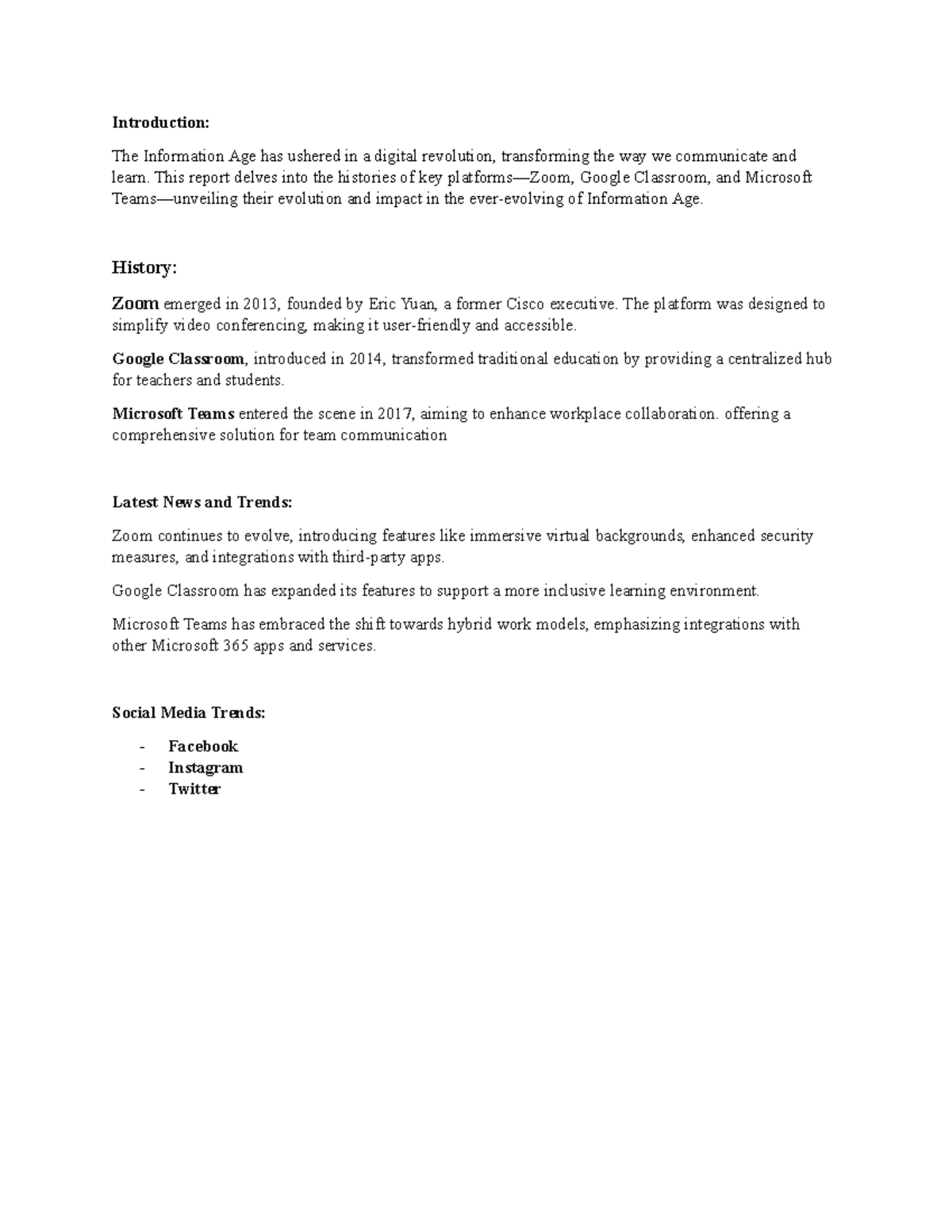 History - stas - Introduction: The Information Age has ushered in a digital revolution ...