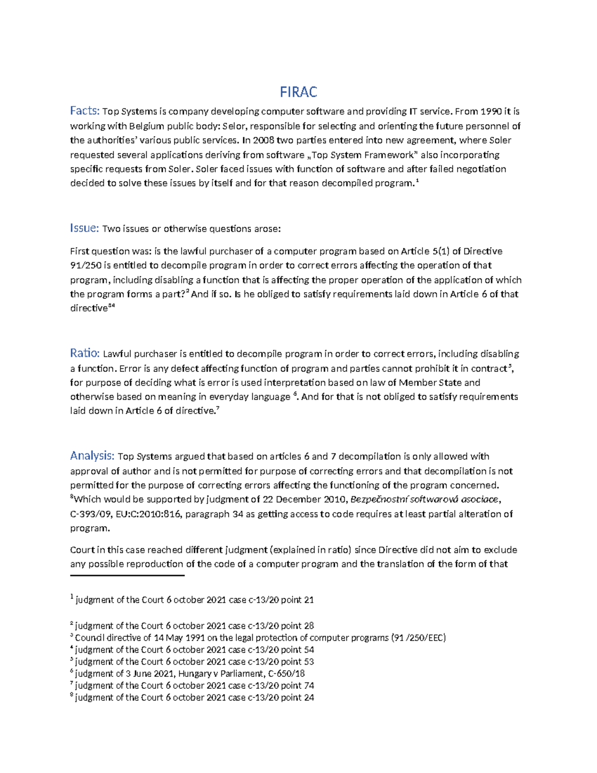 FIRAc C-1320 Top System - FIRAC Facts: Top Systems is company ...