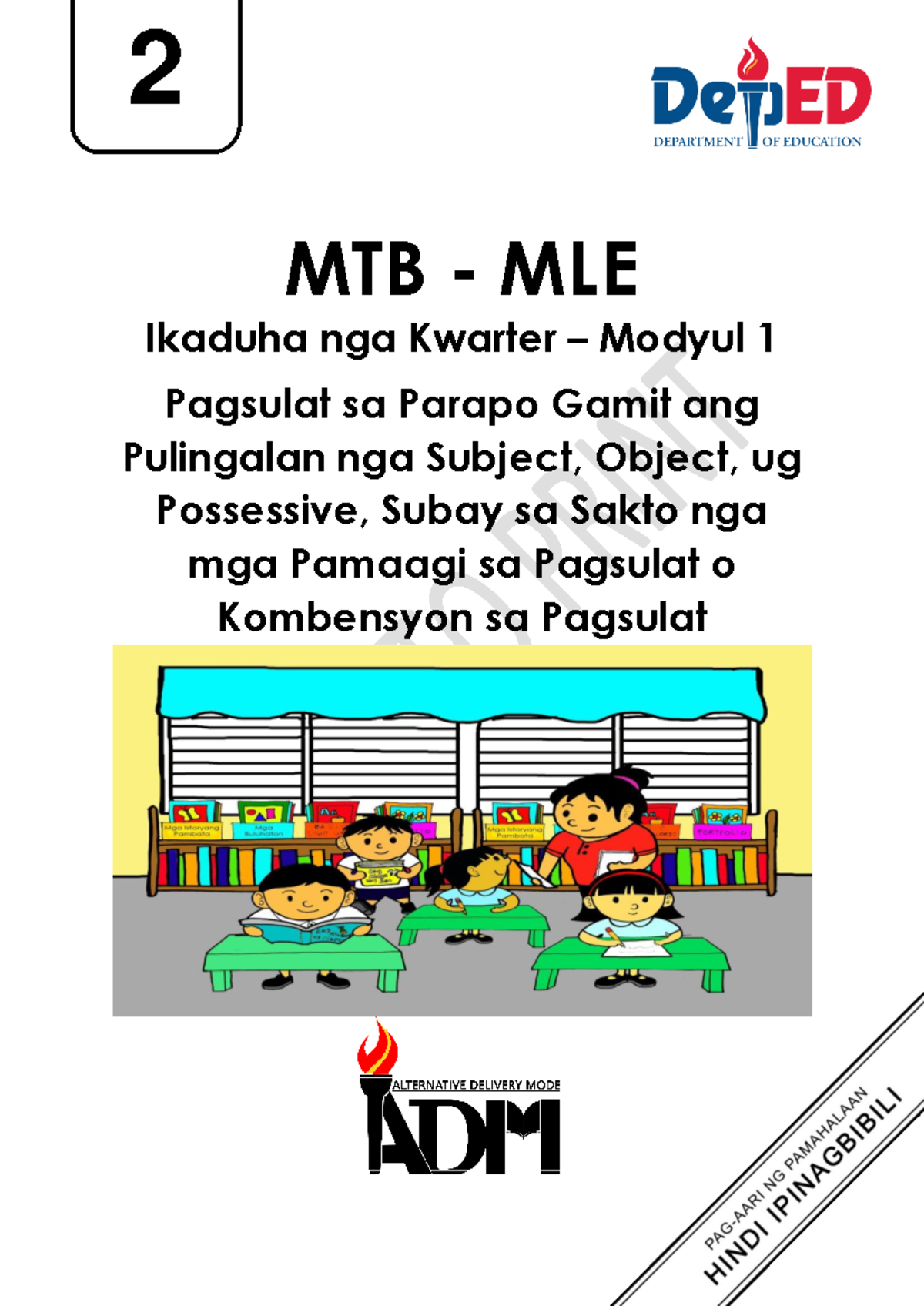 MTB-MLE Q2 Mod1 Pagsulat Gamit Pulingalan Kombensyon sa Pagsulat v5 - MTB - MLE Ikaduha nga ...