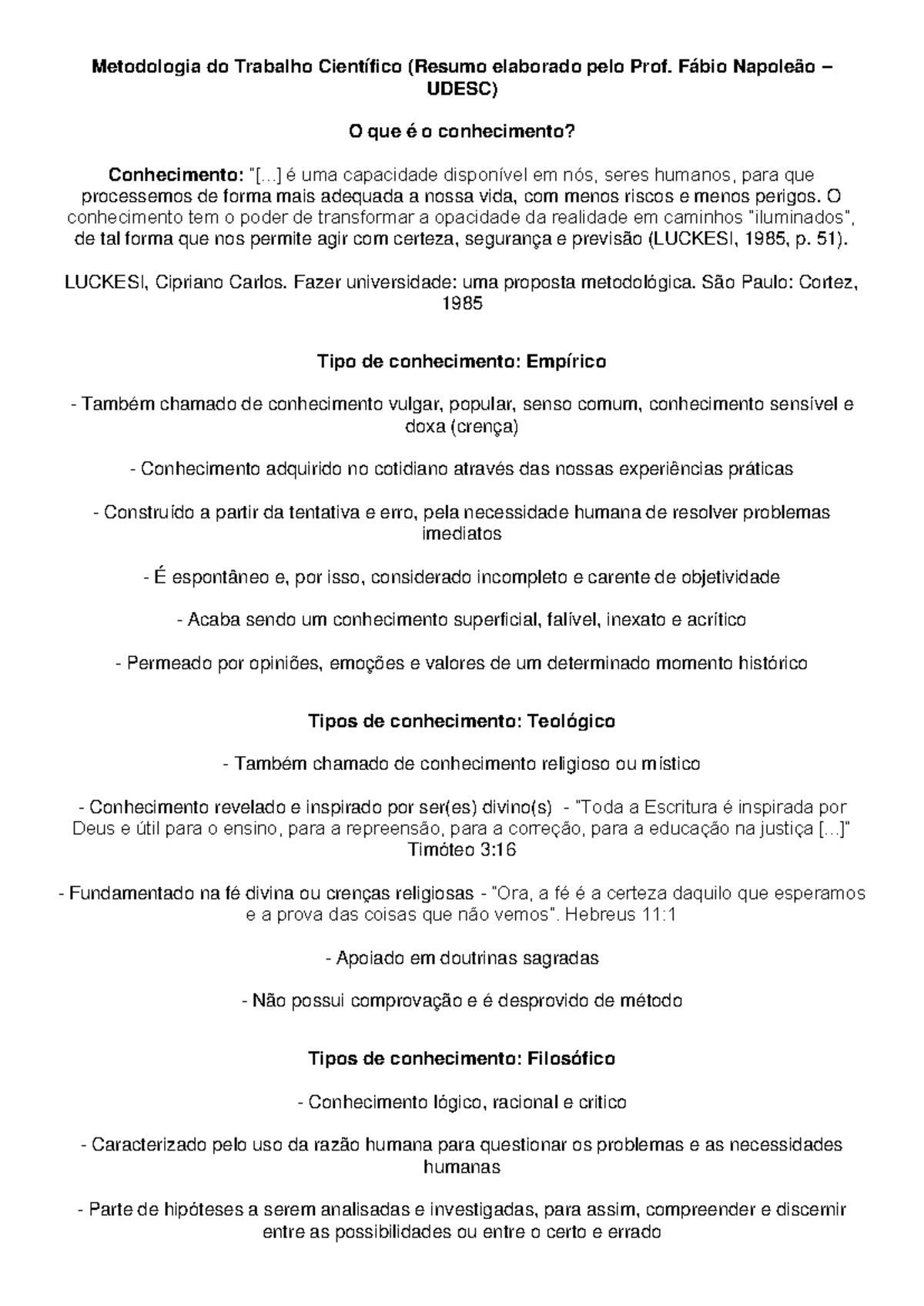 Metodologia do Trabalho Cient fico Resumo 16689755237473 4191 - Metodologia do Trabalho ...