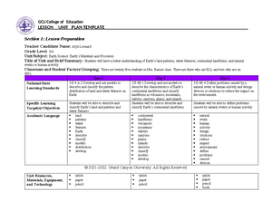 Clinical Field Experience C-Unit Plan Review - Alyx Leonard ECE- Alison Robinson Feb. 25 ...