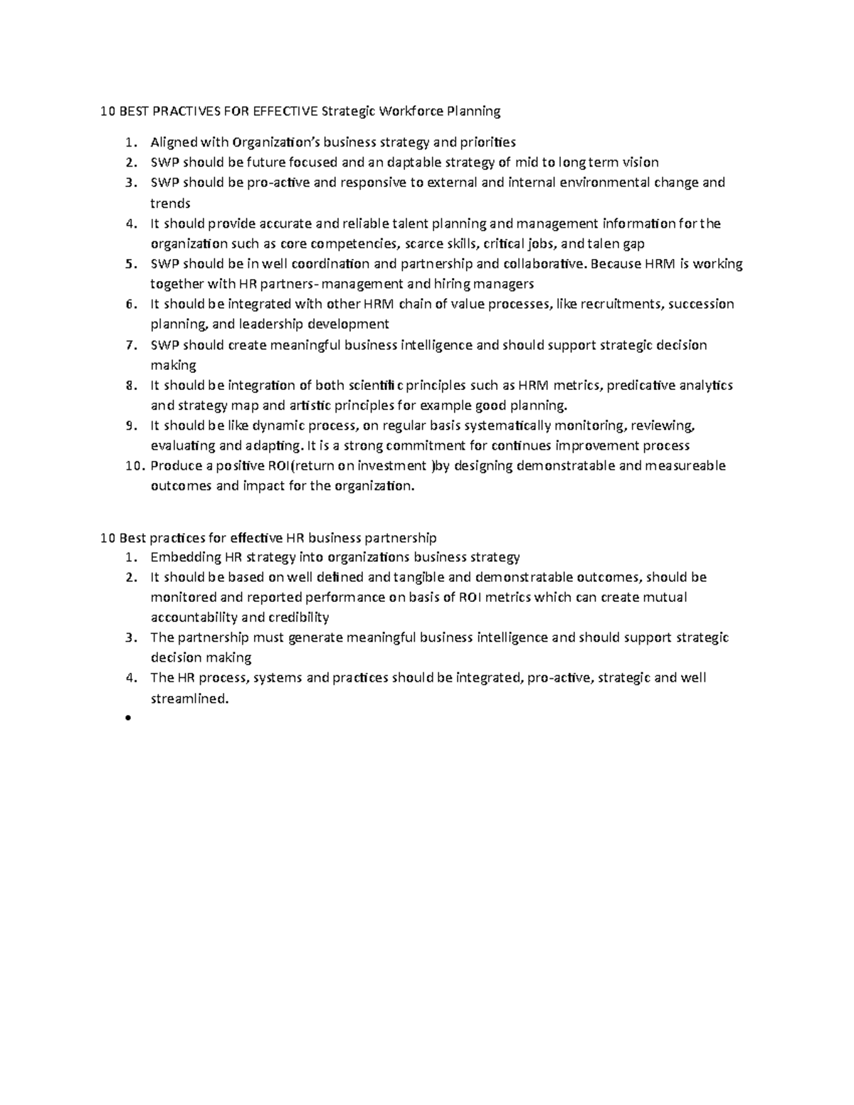 Best Practics - It is best practices of Planning and organization - 10 ...