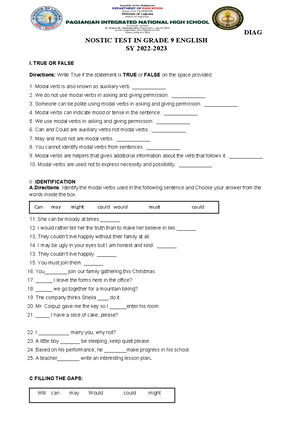 English 10 ADM Q1 Module 1 - English Quarter 1 – Module 1 (Lessons 1-4 ...