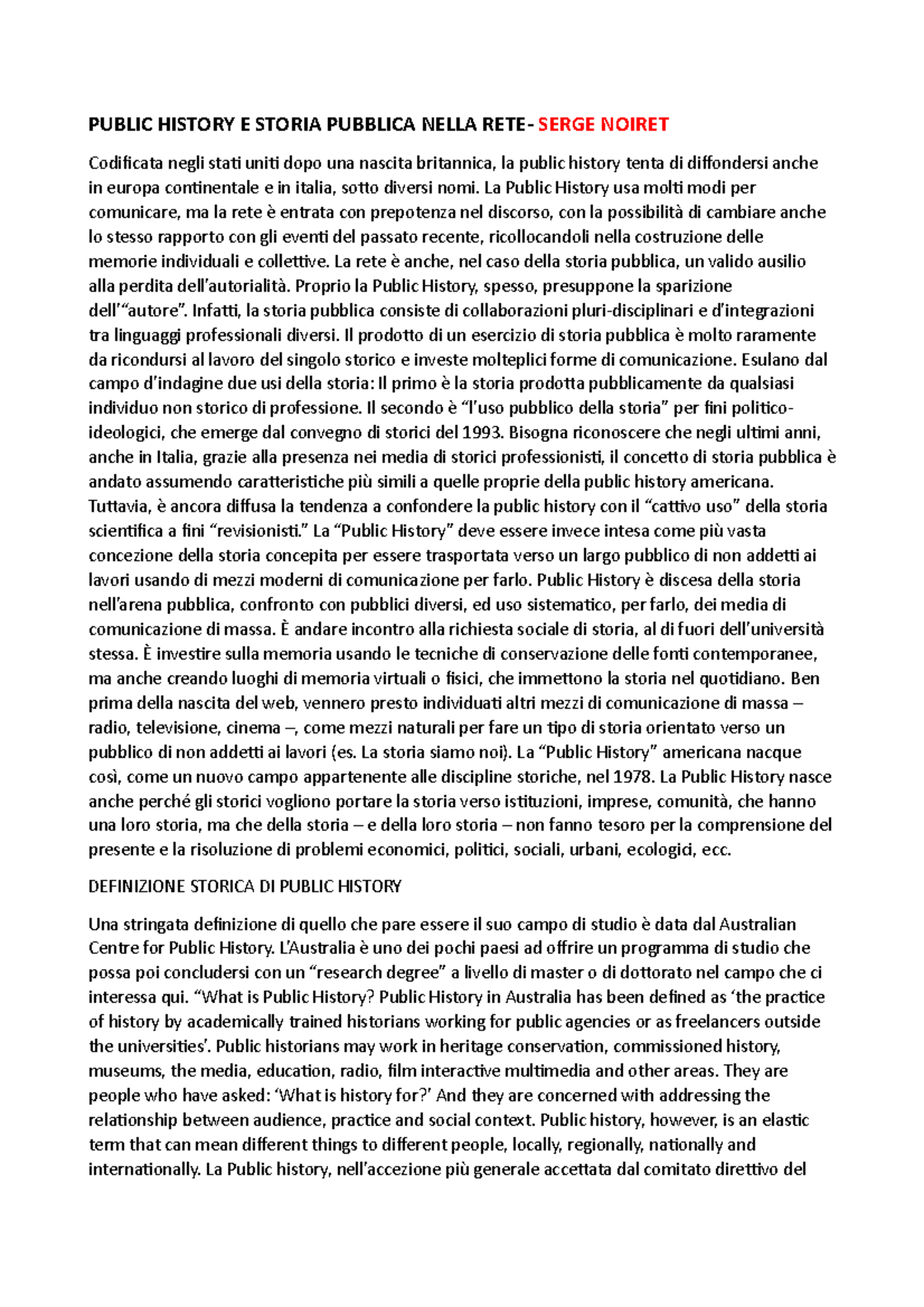 Public History E Storia Pubblica Nella RETE - PUBLIC HISTORY E STORIA ...