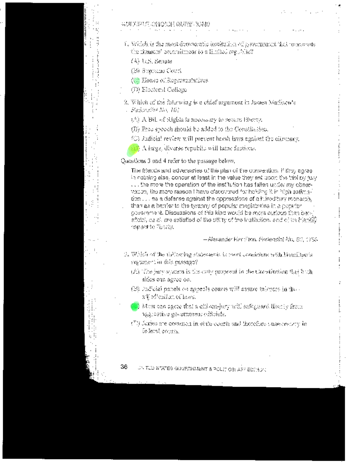 Kami Export - Amsco-Unit-1-Multiple-Choice-Questions - QUESTIONS 1 ...