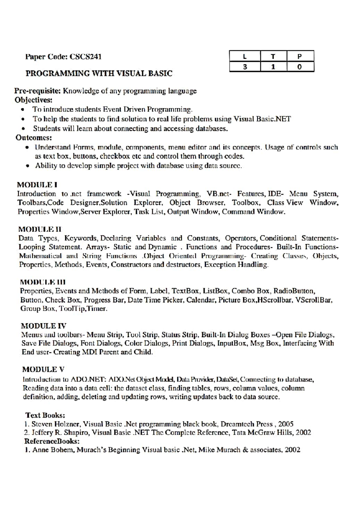Fourth Semester Syllabus - computer science - Studocu