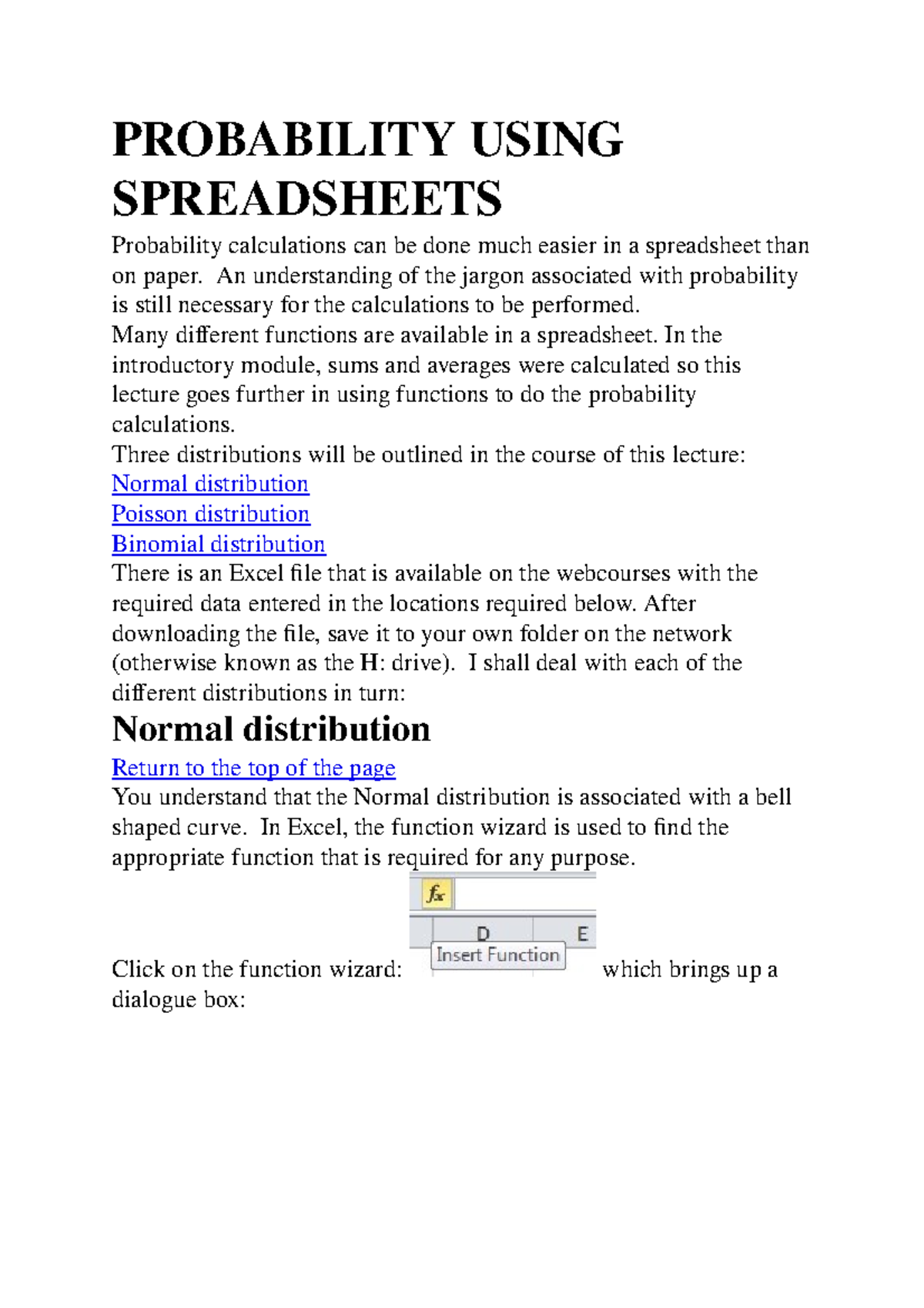 Probability Using Spreadsheets PROBABILITY USING SPREADSHEETS probability-using-spreadsheets-probability-using-spreadsheets