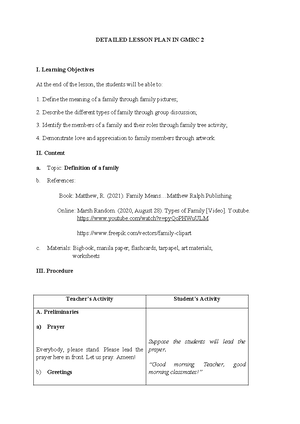 Objectives.docx2 - Reading Comprehension - OBJECTIVES At the end of the ...