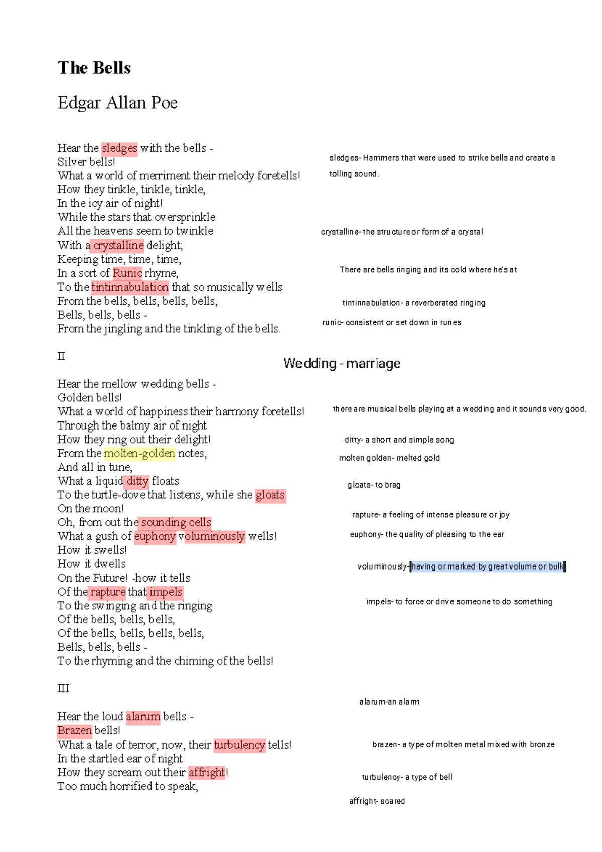 Kami Export - Julian Mitchell - The Bells Poem by Poe - The Bells Edgar ...