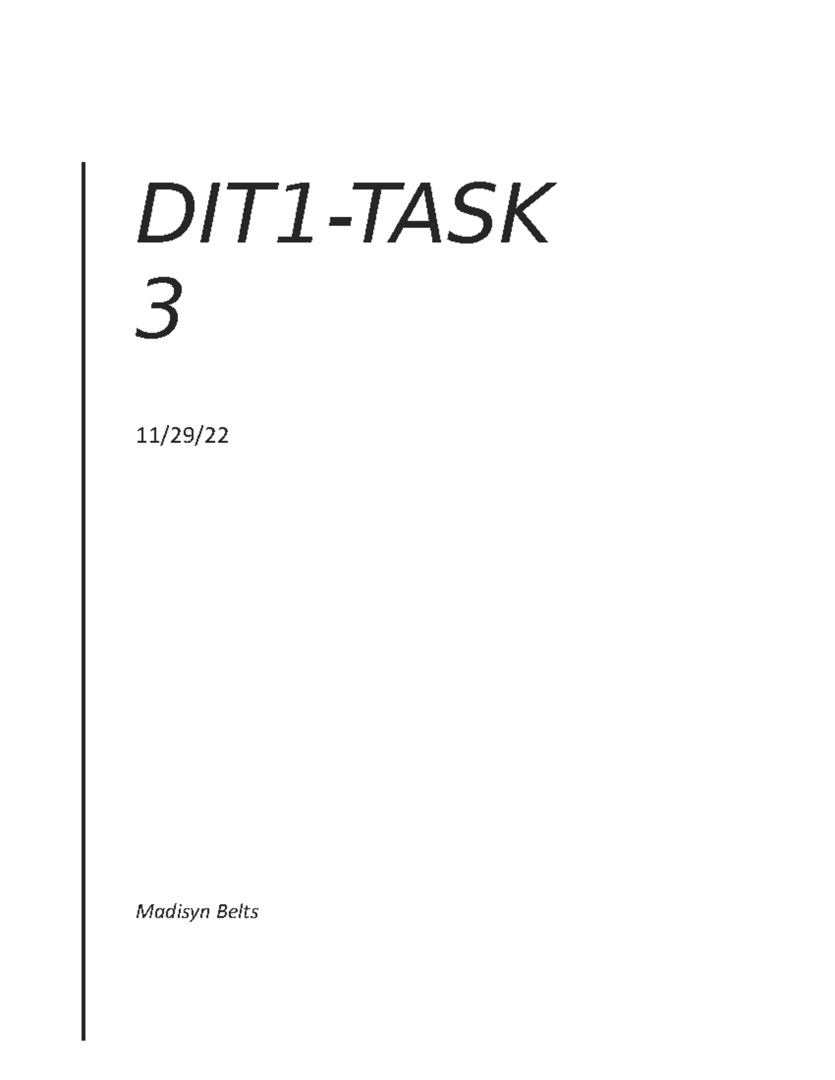 Task 3- Drug and Alcohol Addiction - Madisyn Belts DIT1-TASK 3 11/29 ...