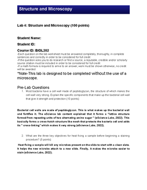 Lab2-Introduction to the Microscope (3) - BIOL202 - APUS - Studocu