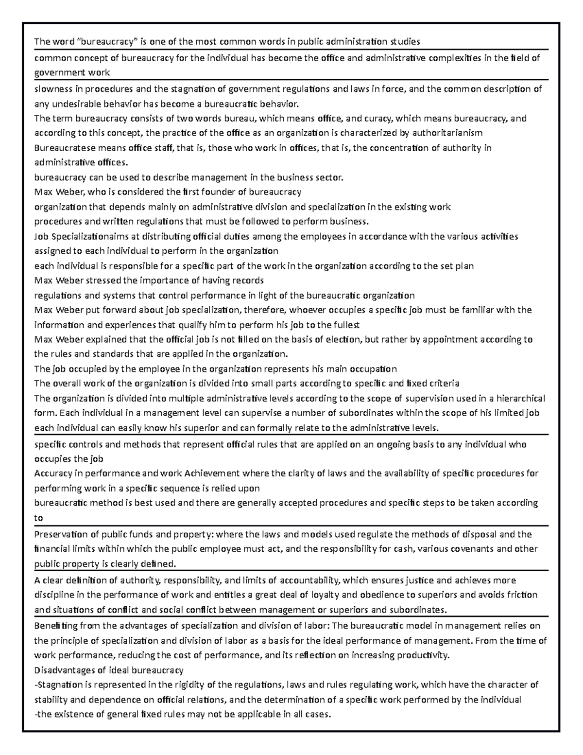 Public Chapter 3 The Word bureaucracy Is One Of The Most Common