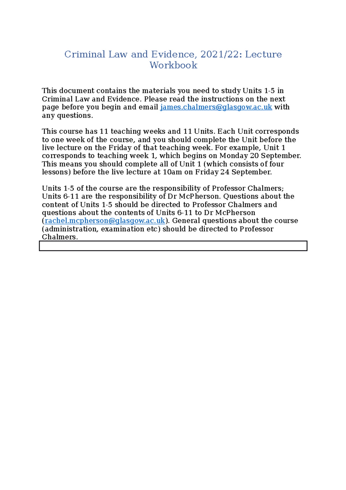 Workbook Unit 1-5 - contains notes, questions and everything to help ...