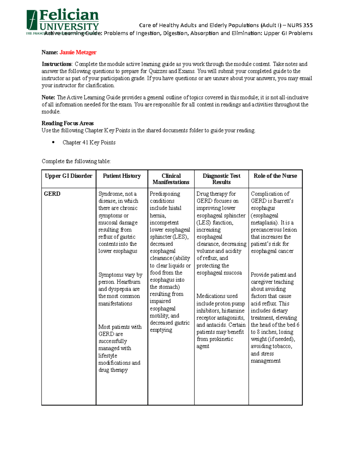 355 Module 11 Alg Active Learning Guide Active Learning Guide Problems Of Ingestion