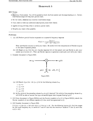 Homework 2 Ve216 111 Homework 2 Hw Notes Box Your Final Answer