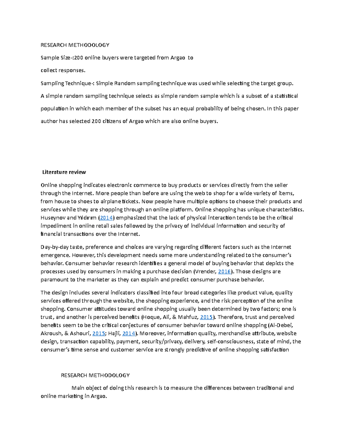 Research Methodology - Lecture notes 1 - RESEARCH METHODOLOGY Sample ...