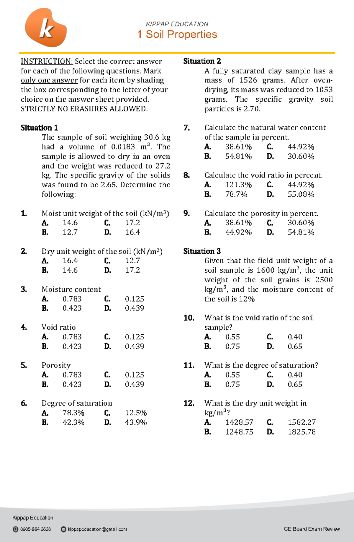 Kippap-Handout-GH (01 Soil Properties) - KIPPAP EDUCATION 1 Soil ...