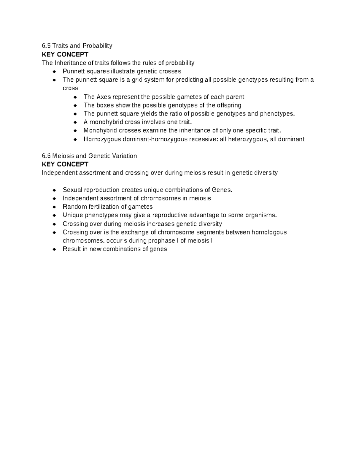 Biology - Google Docs - free - 6 Traits and Probability KEY CONCEPT The ...