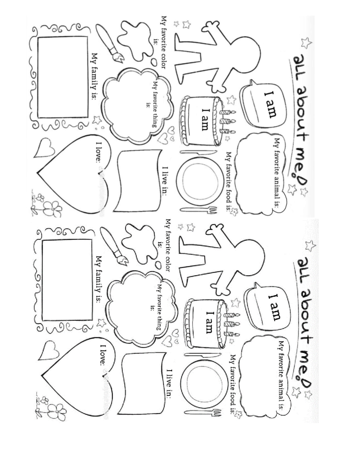 All about me - Recurso didáctico para practicas en niños de primaria ...