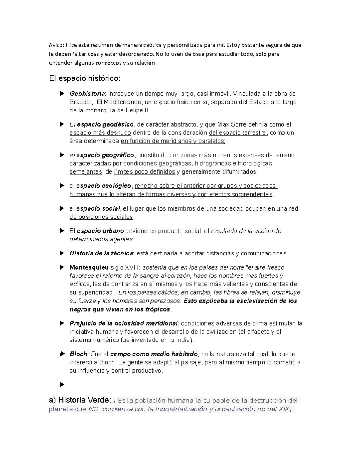 Apuntes para el segundo parcial de pch - Aviso: Hice este resumen de ...