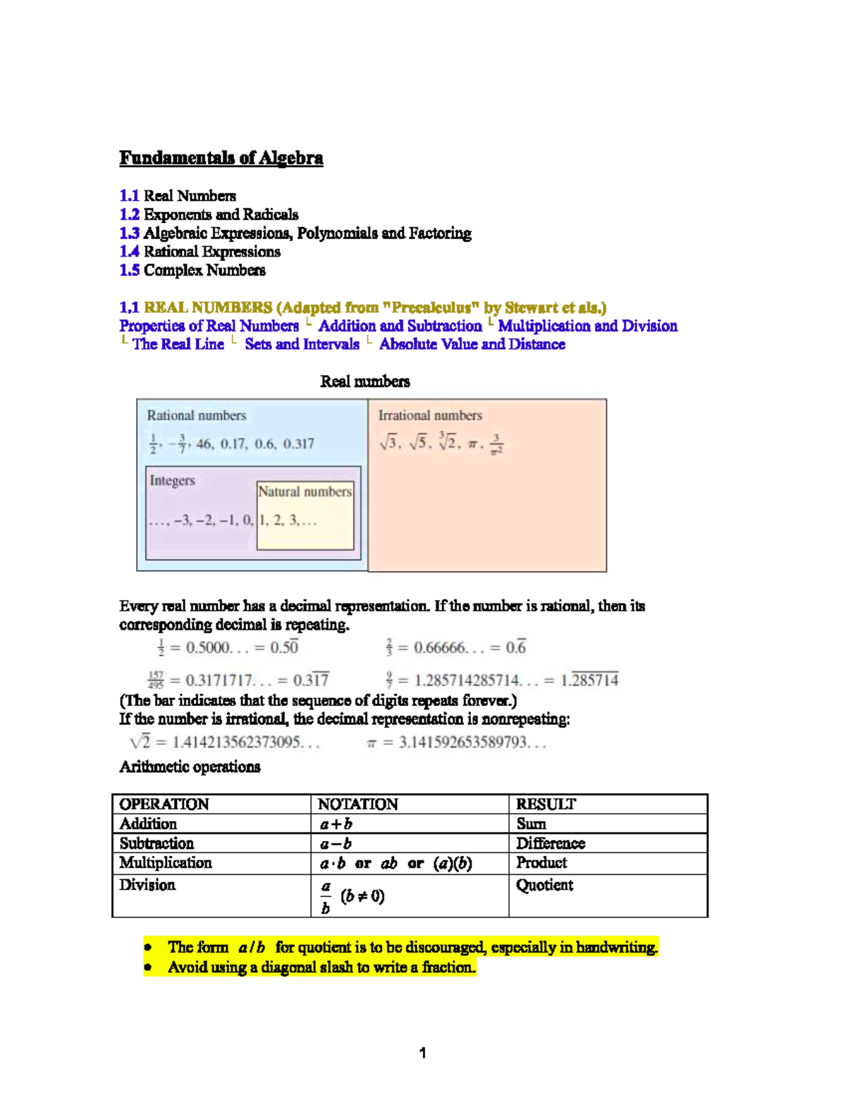 Topic - Mathematics 1 - Studocu
