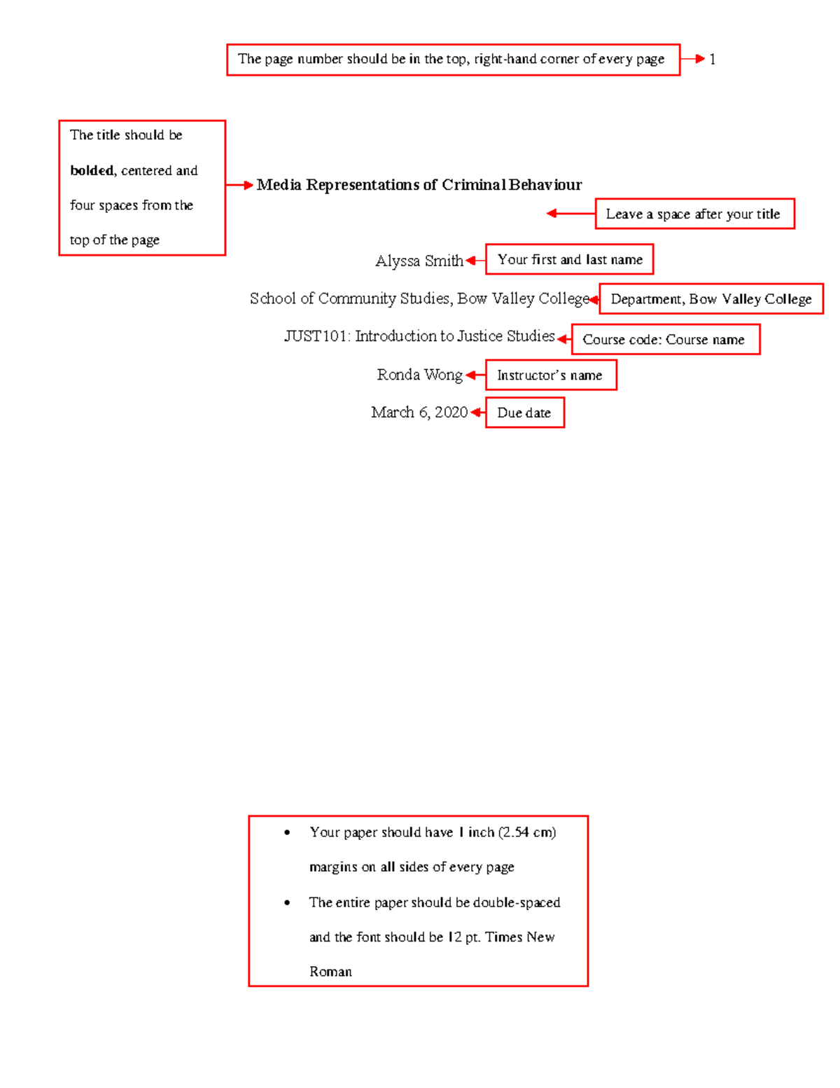 APA 7 Sample Essay BVC - ... - 1 Media Representations of Criminal ...