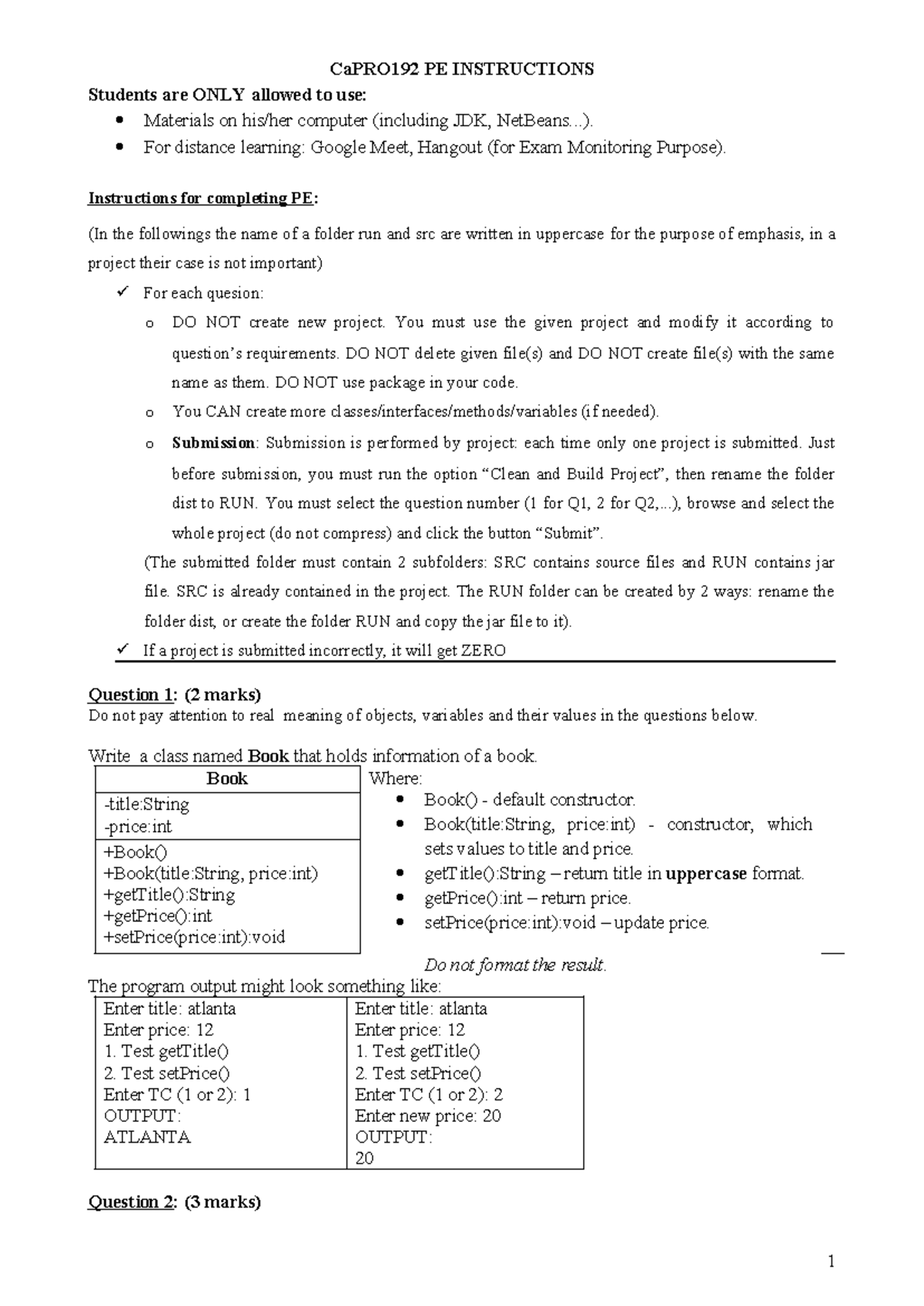 PRO192 sample PE - de thi pe - CaPRO192 PE INSTRUCTIONS Students are ...