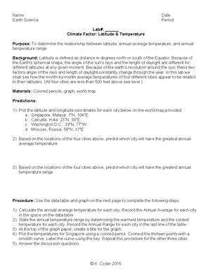 Lab Review Sheet biodiversity - NY State Laboratory Review Sheet NYS ...