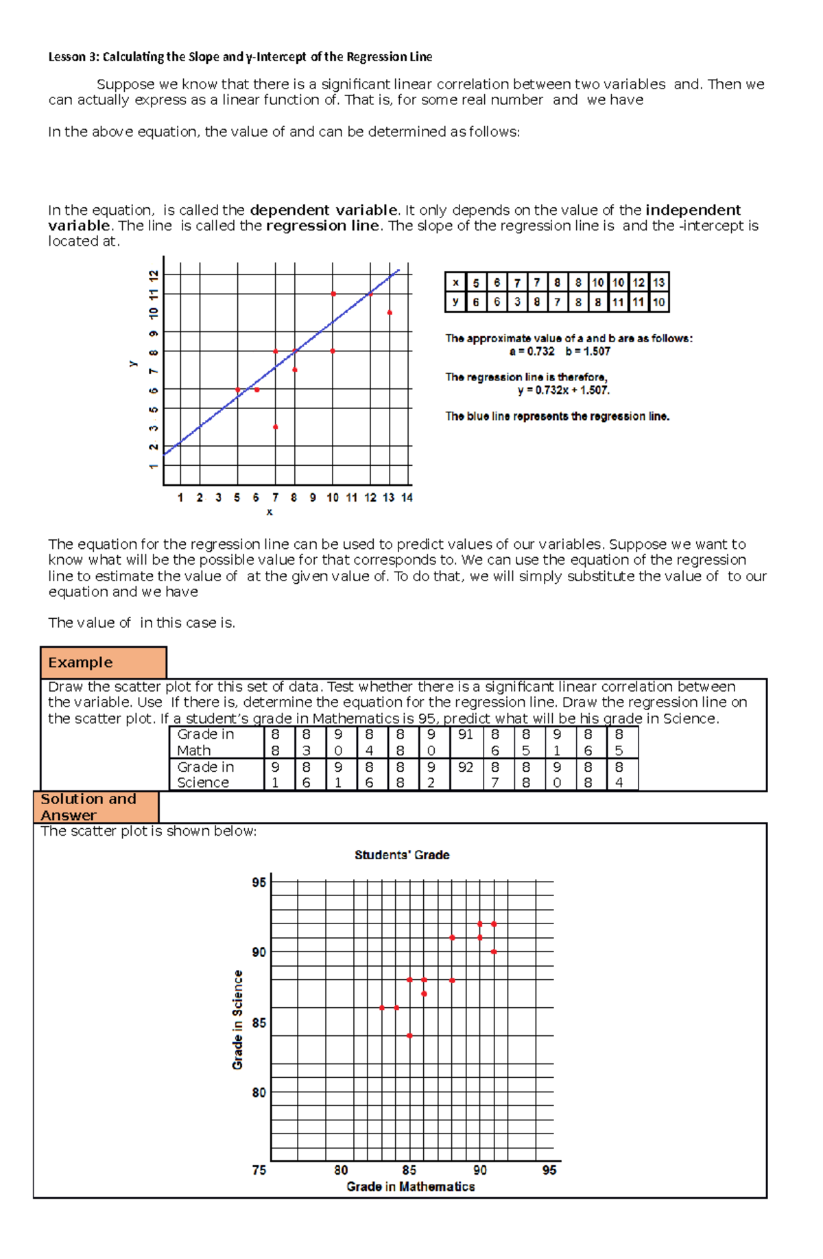 Lesson 3 MATH - Math Subject Lecture Notes - Lesson 3: Calculating the ...