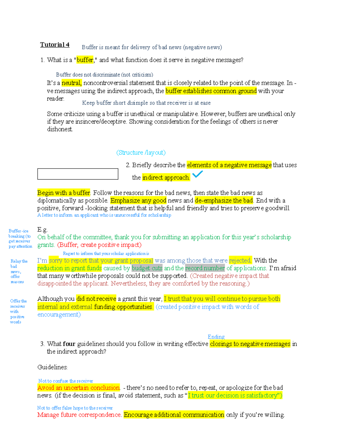 Tutorial 4 BC - Business communication - Tutorial 4 1. What is a ...