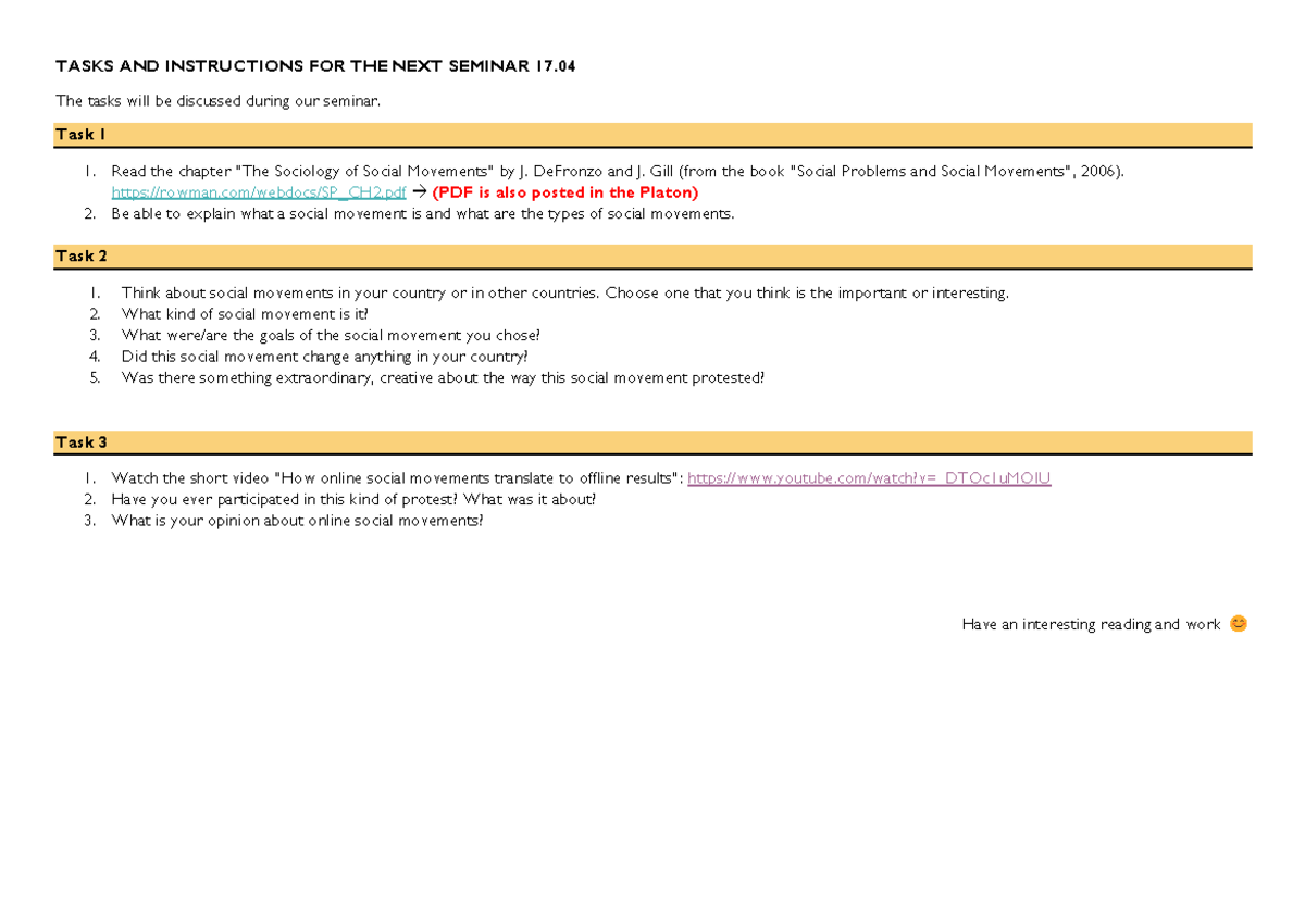 5. Tasks and instructions 17.04 (Social Movements) - TASKS AND ...