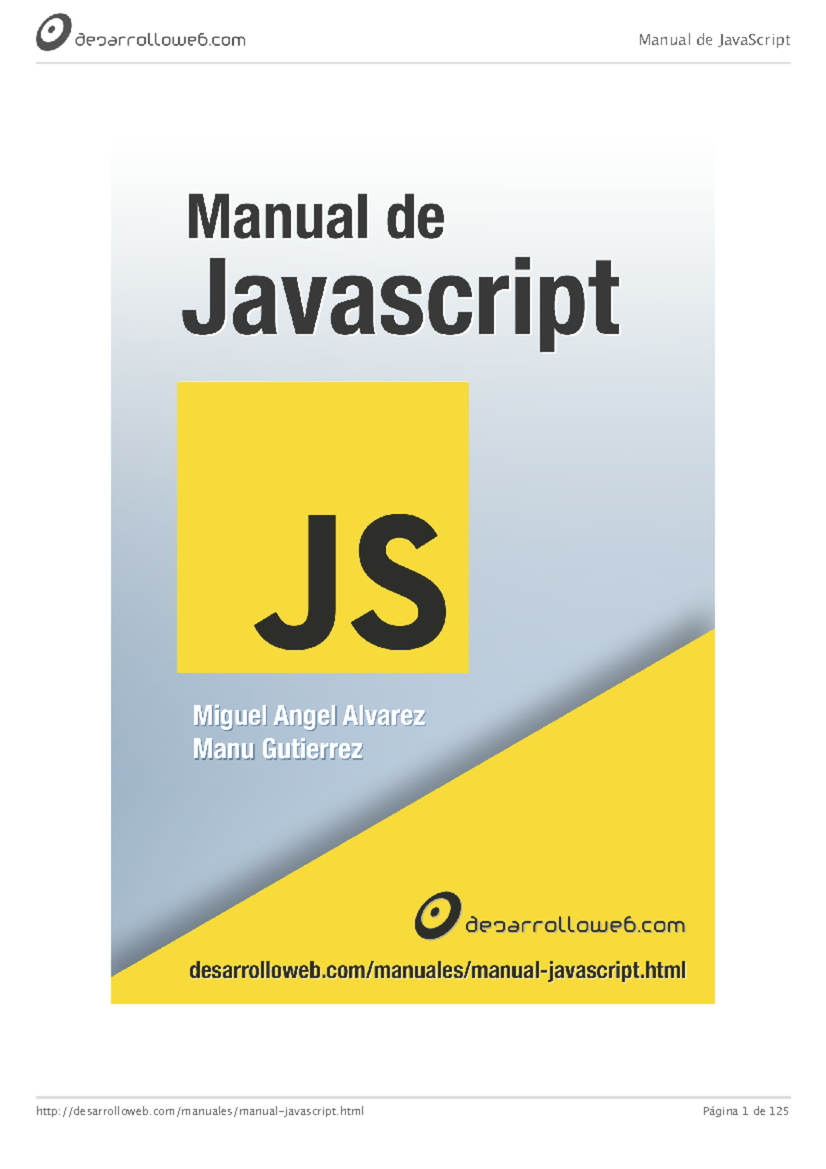 Manualjavascript - apuntes - Introducción: Manual de JavaScript Manual ...