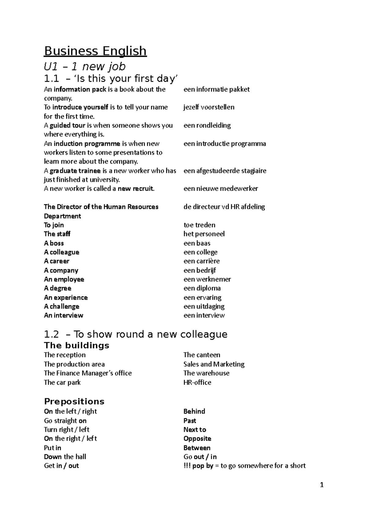 Engels-samenvatting - dit is een samenvatting engels van mijn opleiding ...