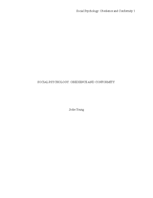 Obedience and Conformity - Conformity in Online Environments ...