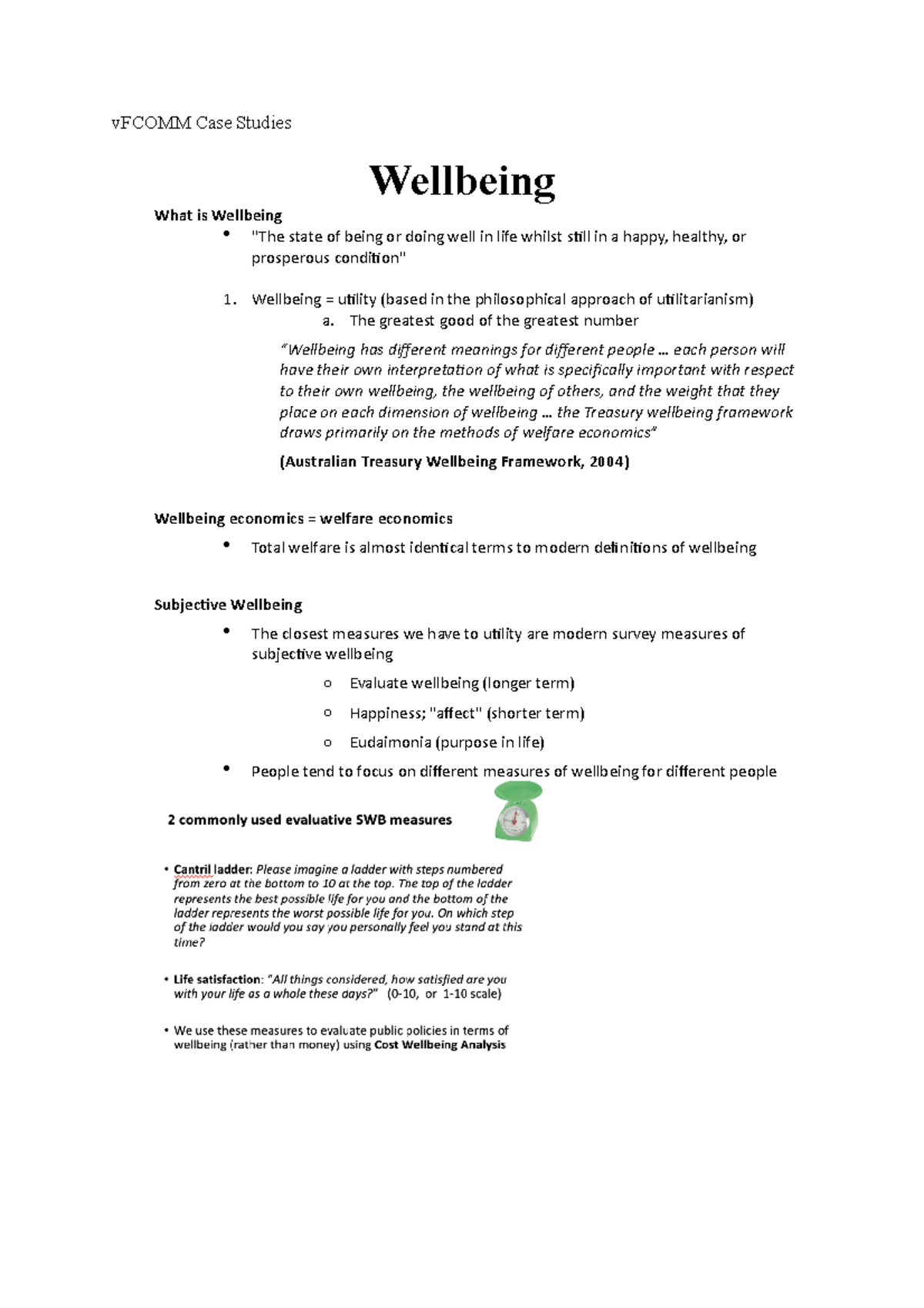 Fcomm Case Studies - vFCOMM Case Studies Wellbeing What is Wellbeing ...